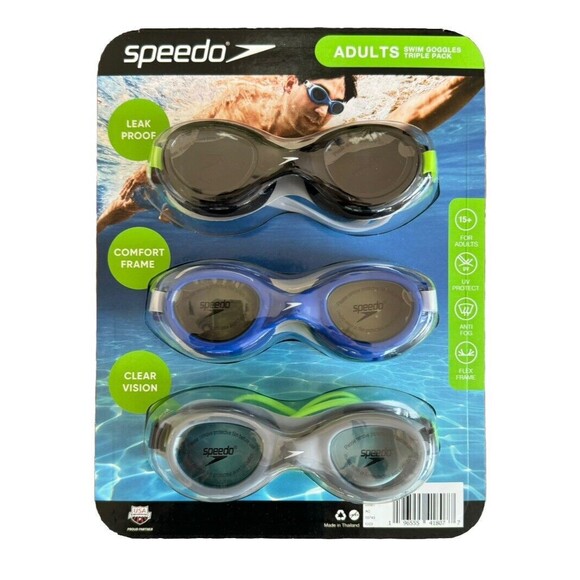 Speedo | Swim | Speedo Triple Goggle 3 Pack Adults Swin Googles Triple ...